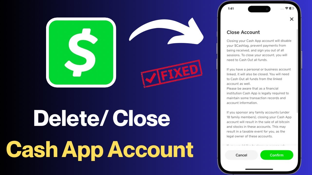 How to Delete Cash App Account | Permanently Close Cash App Account ...