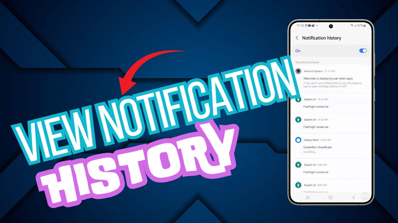 How to View All The Notification History On A Galaxy S24 - YouTube