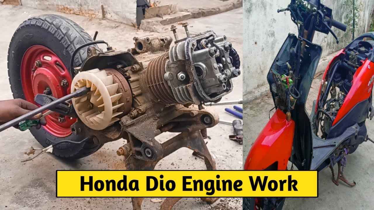Dio Engine | ஹோண்டா டியோ இன்ஜின் பிரிப்பது எப்படி | Honda Dio Engine ...