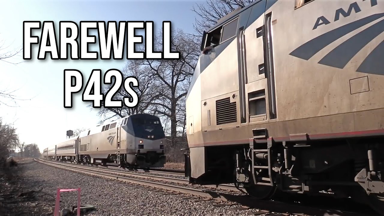 Farewell to the Amtrak P42s - YouTube