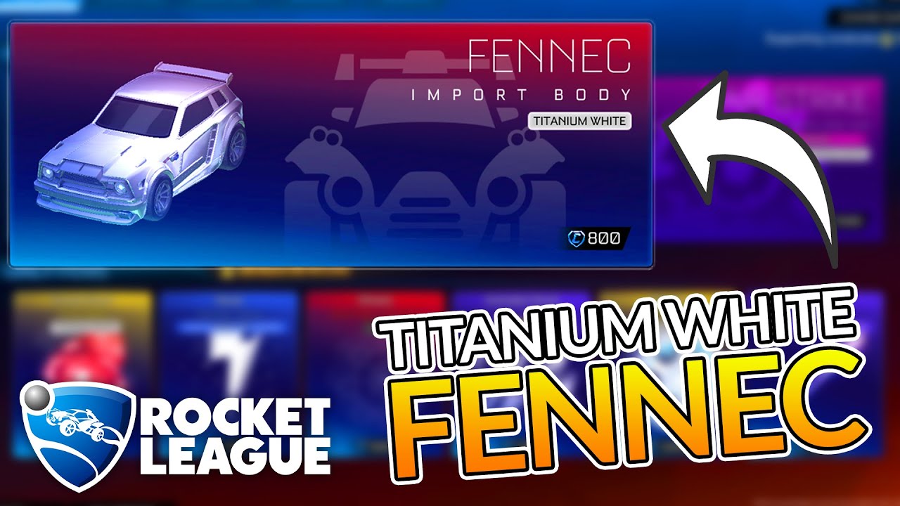 TITANIUM WHITE FENNEC IS IN THE ROCKET LEAGUE ITEM SHOP YouTube titanium-white-fennec-is-in-the-rocket-league-item-shop-youtube