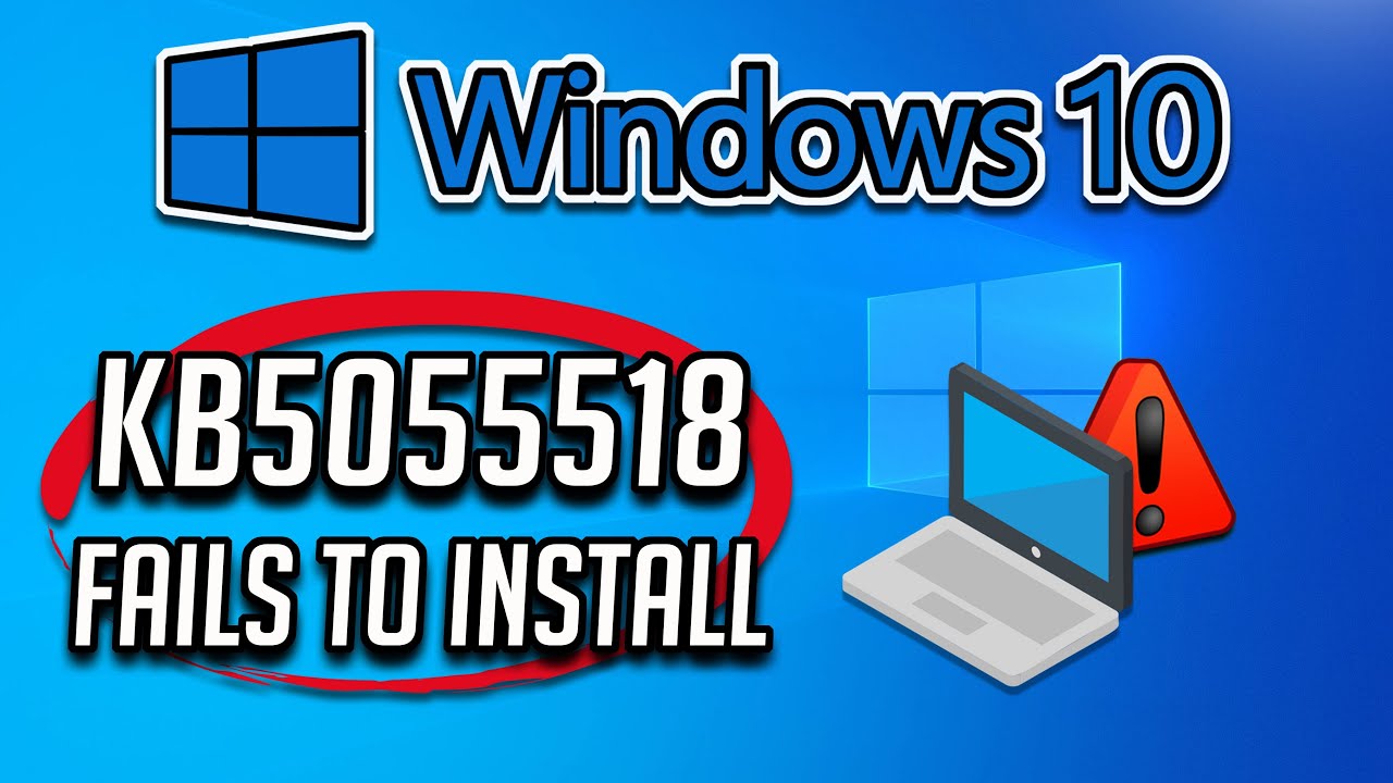 FIX KB5055518 Update Not Installing In Windows 10 - YouTube