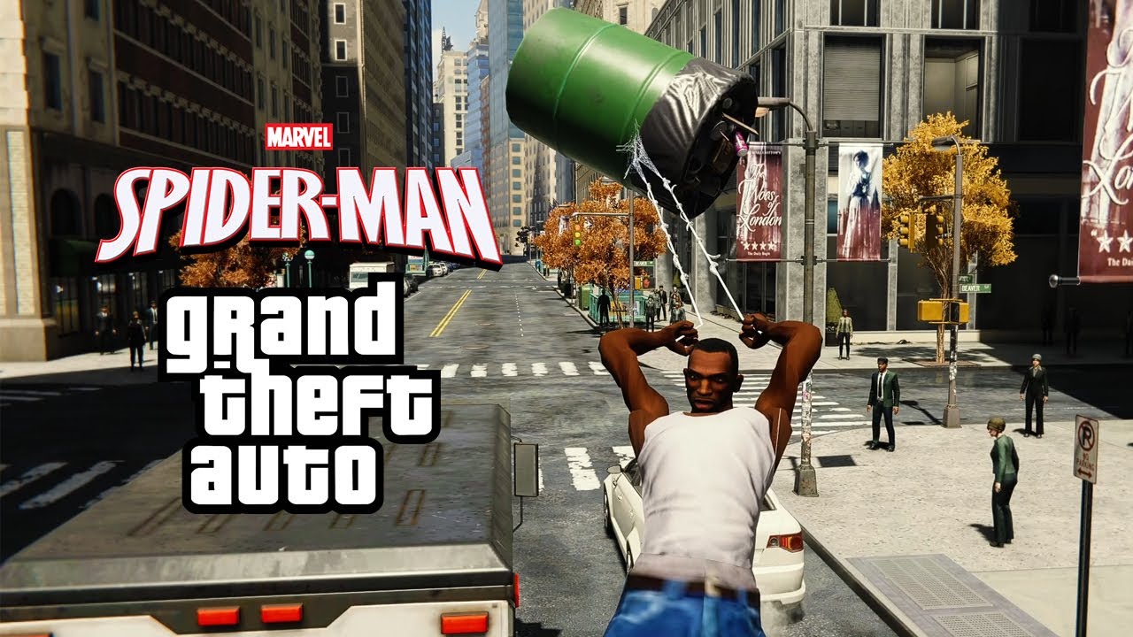Marvels Spider-Man Remastered PC GTA CJ MOD - YouTube