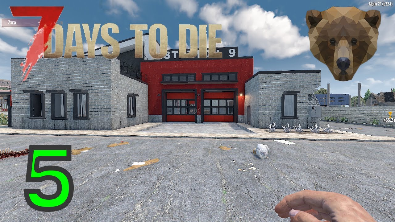 7 Days To Die: With A Friend - Fire Station!!! - YouTube