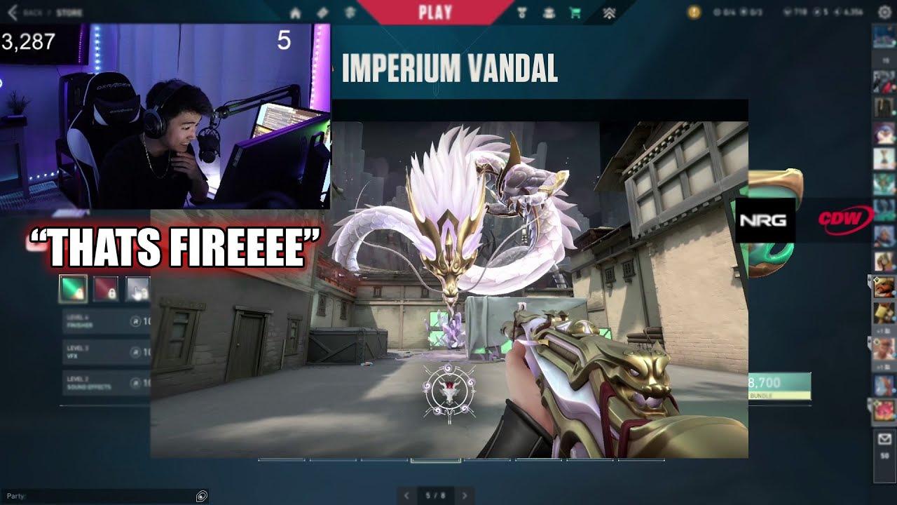 NRG S0M Reacts To NEW VALORANT *IMPERIUM* Skin Bundle - YouTube