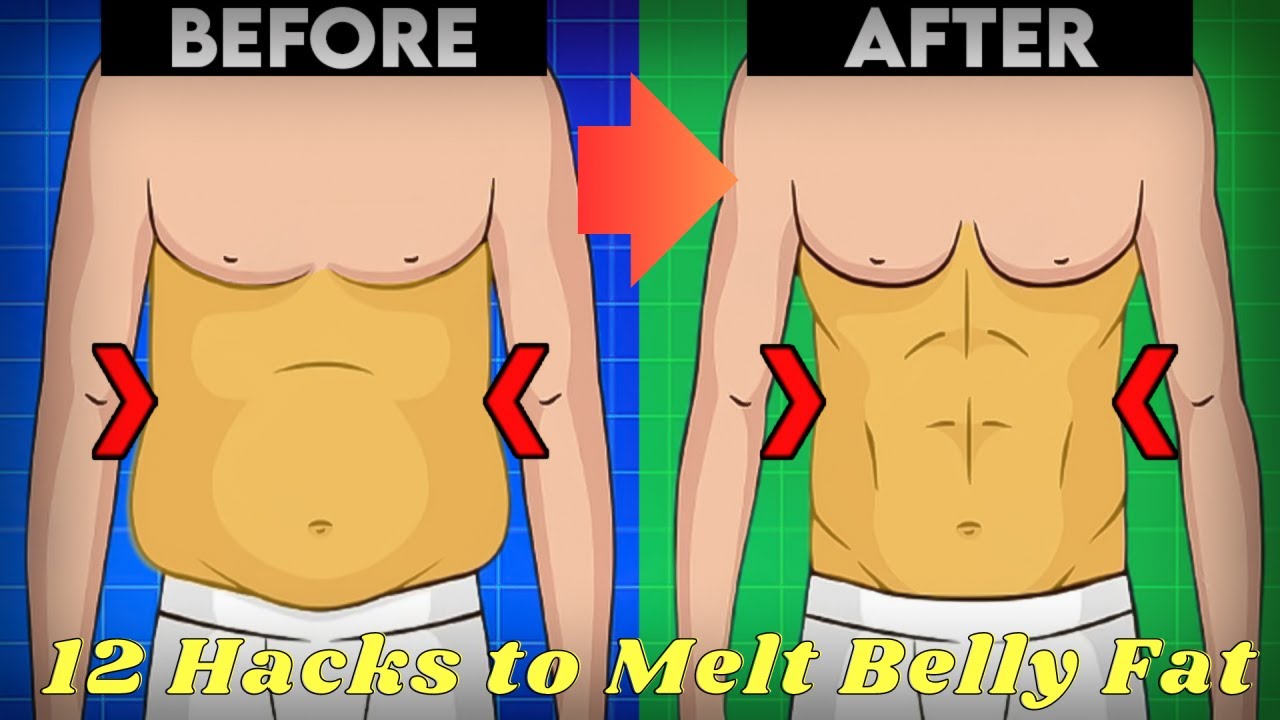 12 Tips To Melt Your Belly Fat Quickly ! ! ! - YouTube