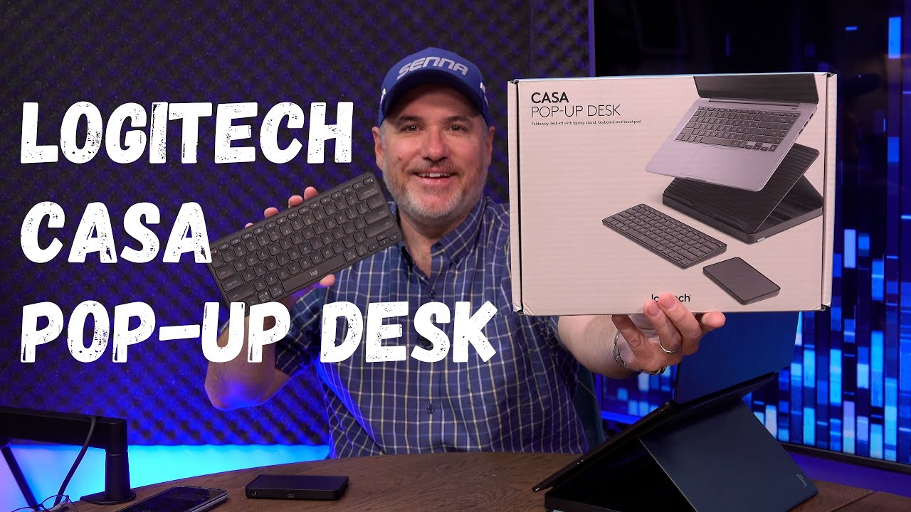 Logitech Casa Pop-Up Desk Quick look and explainer - YouTube