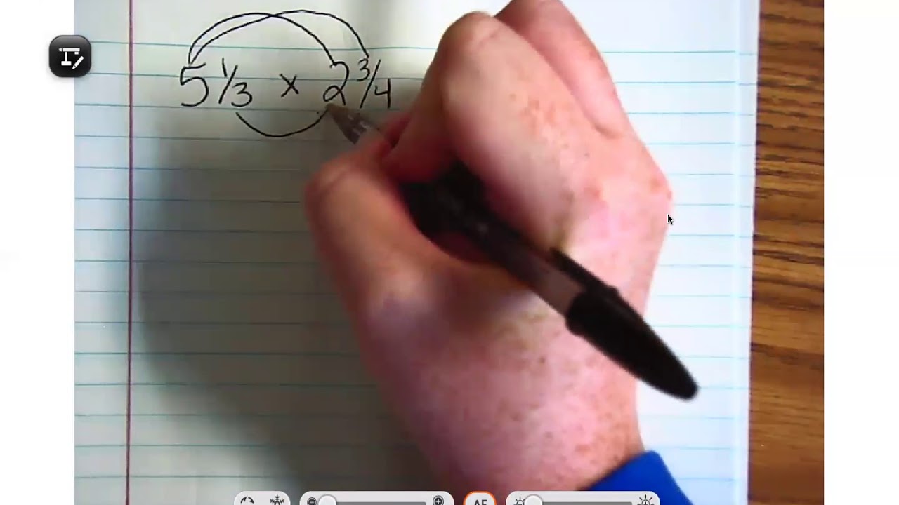 Multiplying Mixed Numbers - Area Model - YouTube