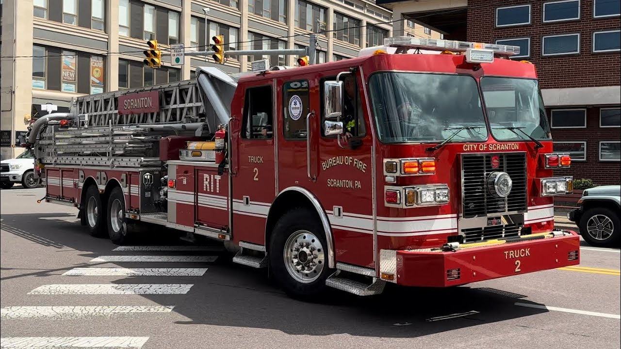Scranton Fire Department Truck 2 Responding. - YouTube