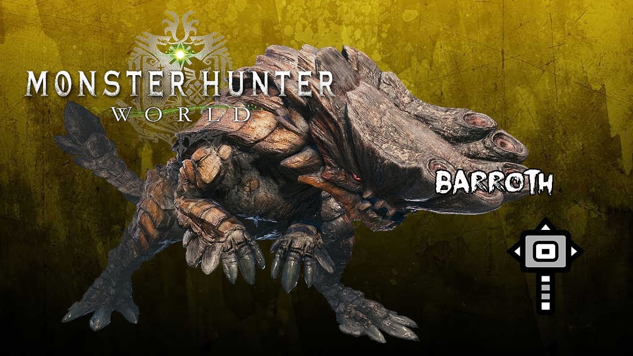 Monster Hunter World ยก ค้อน ช้อนคาง Barroth - YouTube