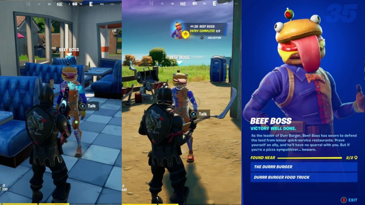 All BEEF BOSS Character LOCATIONS - #35 Guide Fortnite (Battle Royale ...