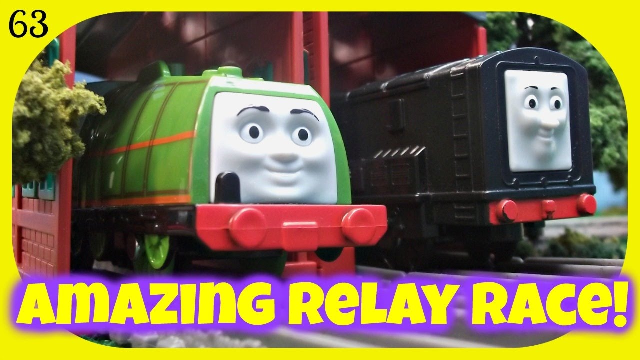 Thomas and Friends - Amazing Relay Race 63! Trackmaster Racing ...