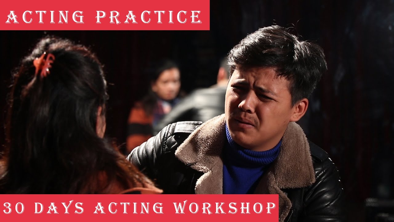 Acting practice by students | acting school nepal - YouTube