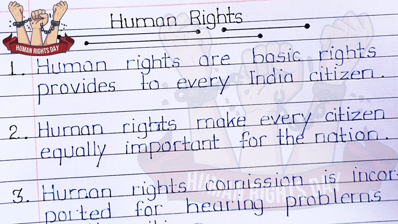 10 Lines Essay On Human Rights In English | Essay On Human Rights ...