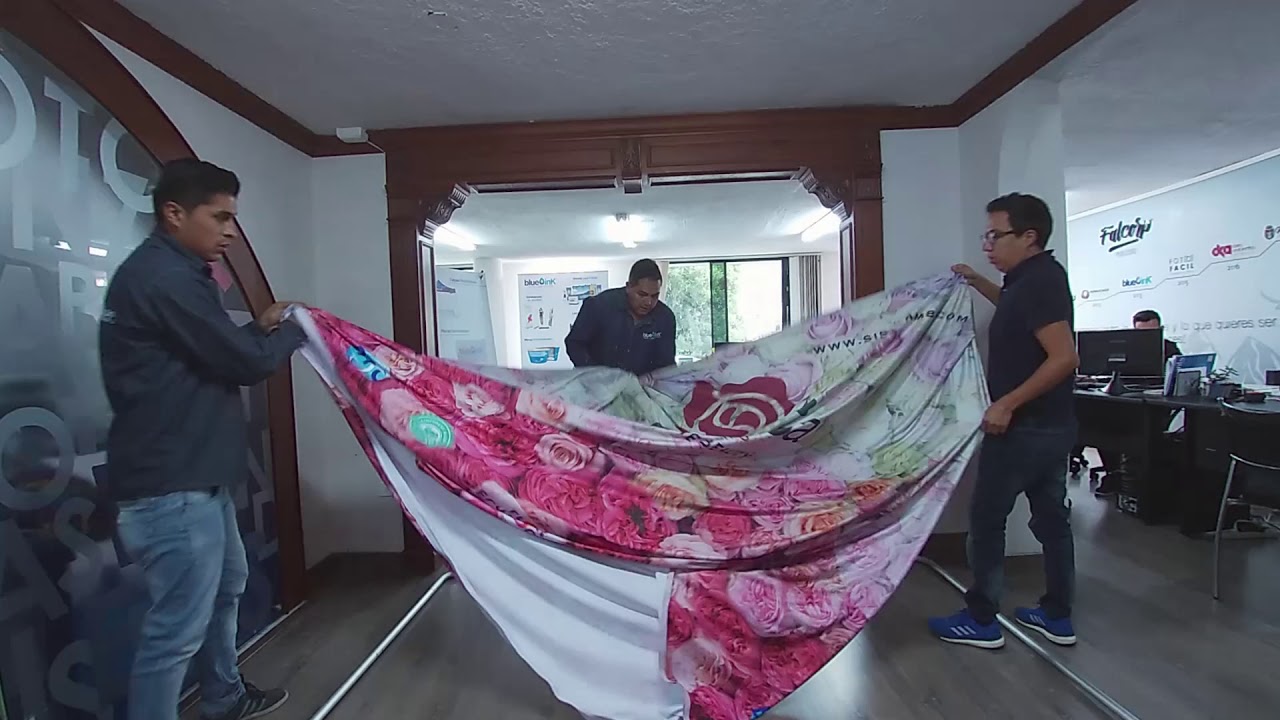 Backing Tensado Con Tela Sublimada - YouTube