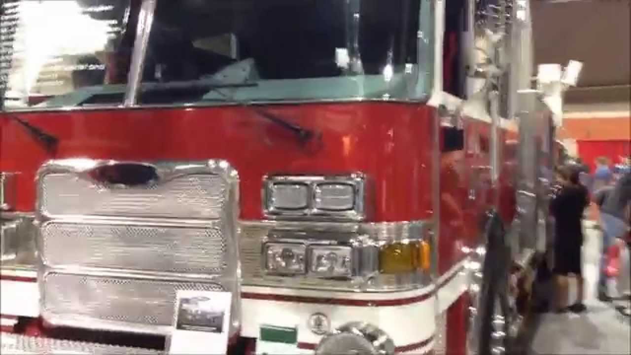 PIERCE - DEMO TOWER LADDER TRUCK, AT THE HARRISBURG FIRE EXPO IN ...