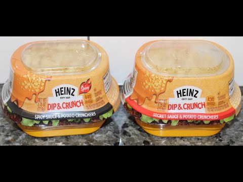 Heinz Dip & Crunch: Spicy Sauce & Potato Crunchers and Secret Sauce ...
