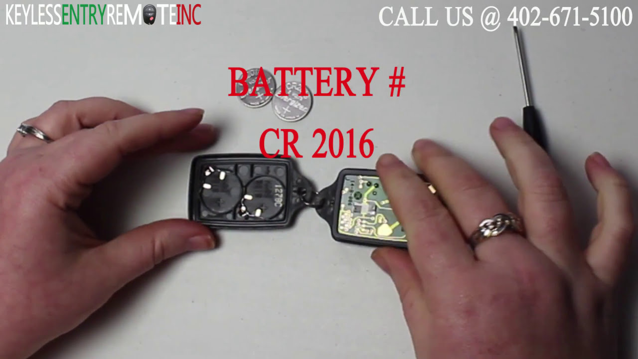 How To Change A Dodge Neon Key Fob Battery (1997 - 1998) - YouTube