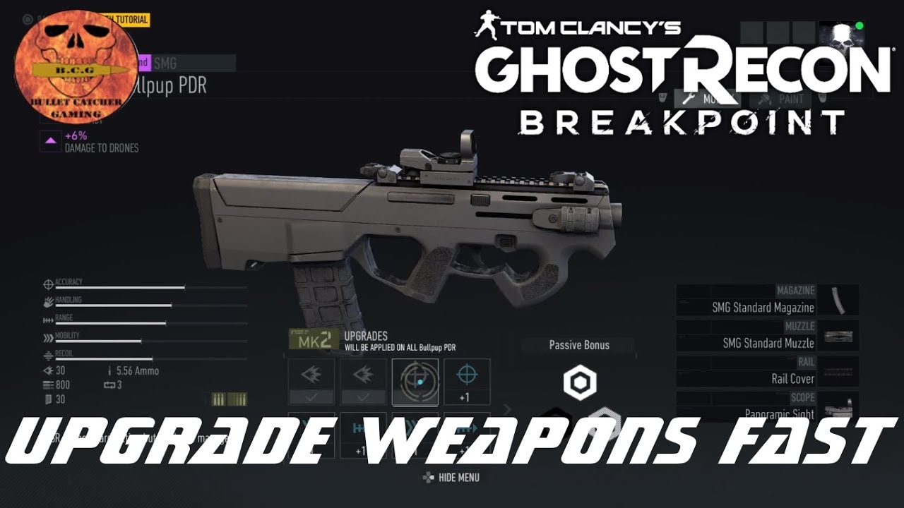 Ghost Recon Breakpoint - Upgrade Weapons Fast Guide - YouTube