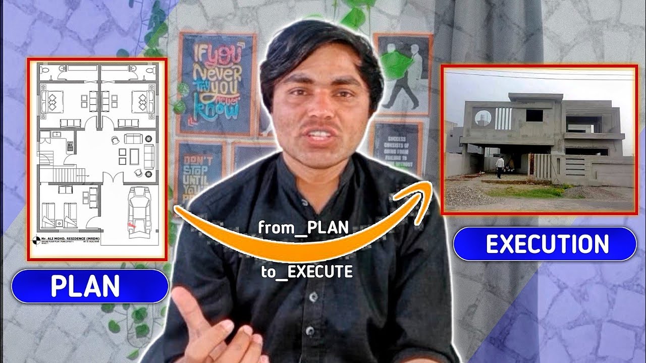 Plan turned into gray structure | Construction process and techniques ...