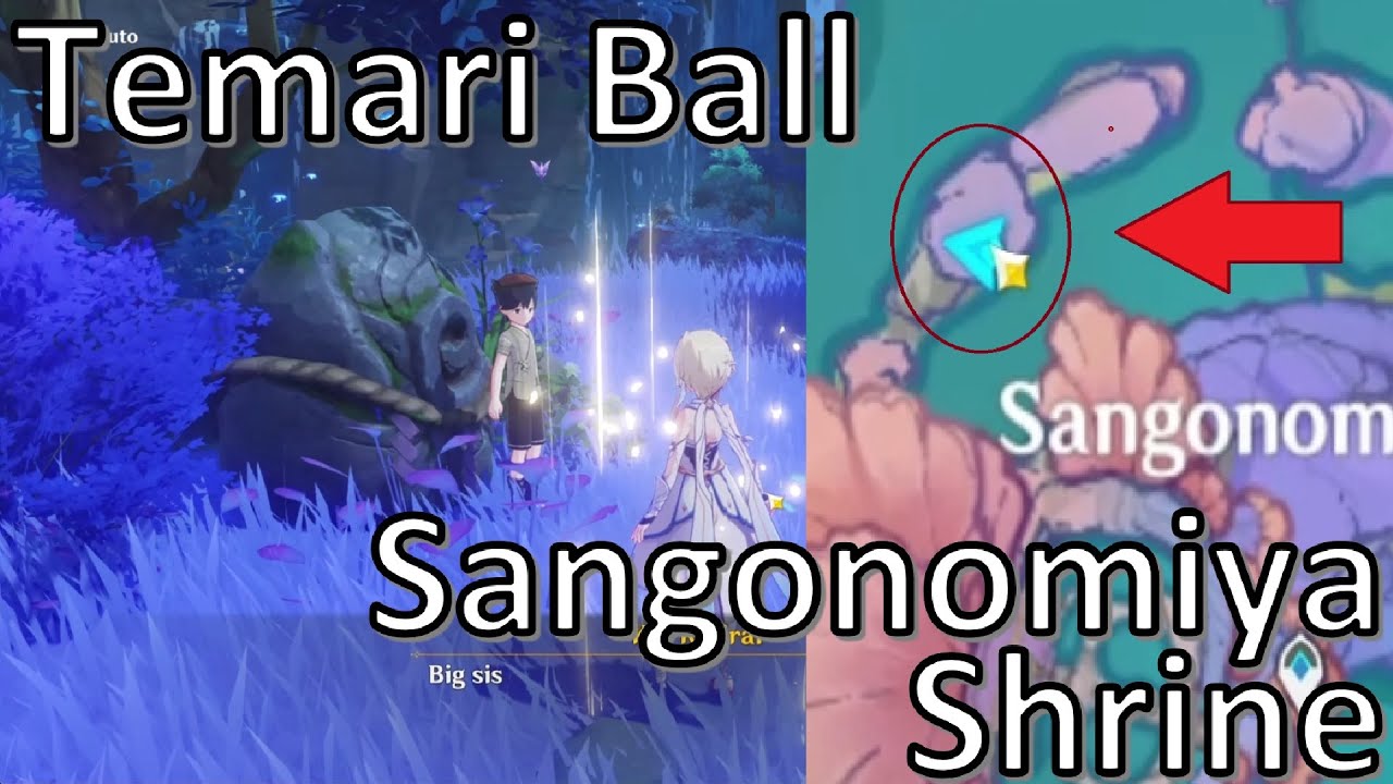 Temari Ball Game At Sangonomiya Shrine Walkthrough !!! - YouTube