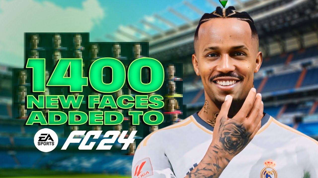 1400 NEW PLAYER FACES ADDED TO EA FC24! [ NEW TATTOOS, BOOTS, OUTFITS ...