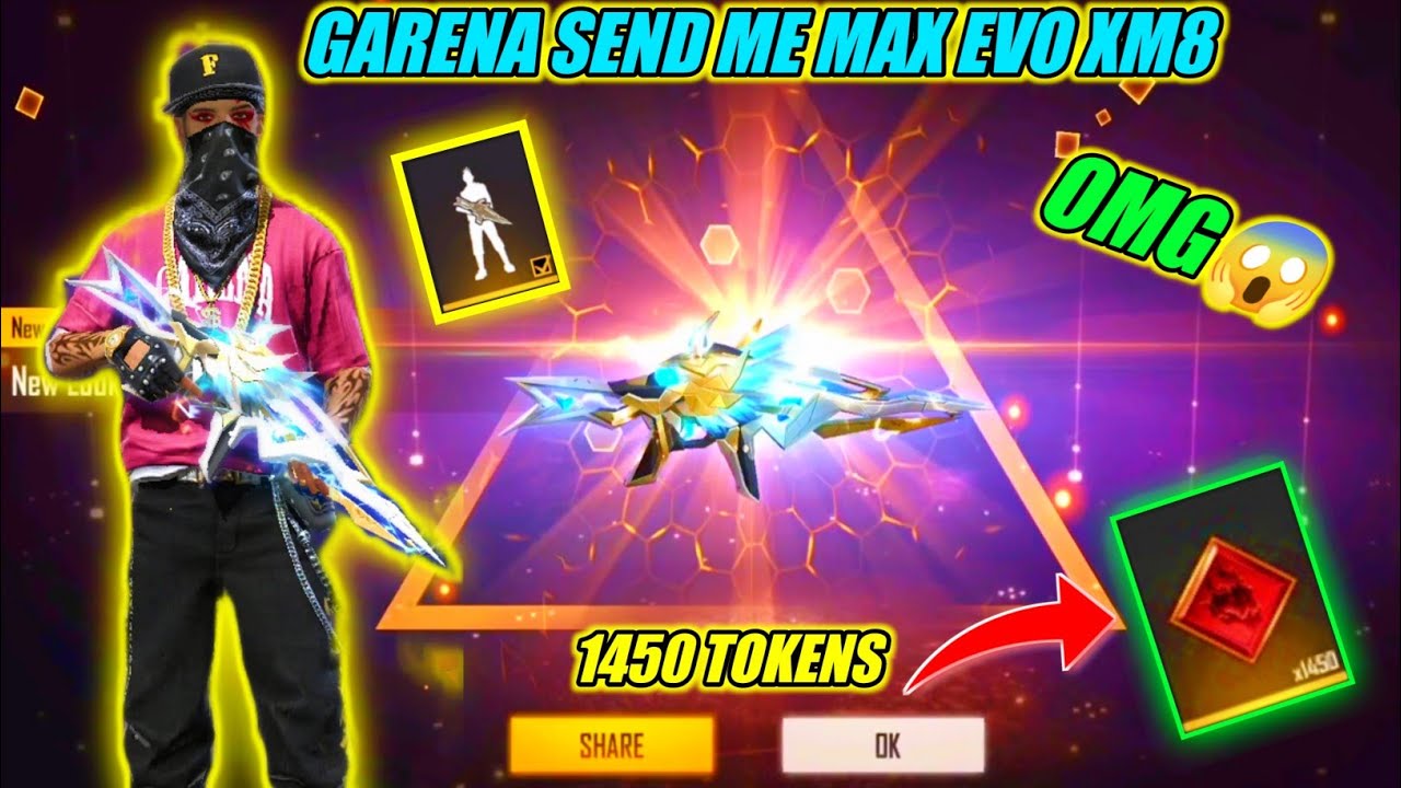 GARENA FREE FIRE SEND ME MAX EVO XM8 I GOT MAX EVO XM8 || EVO XM8 FULL ...