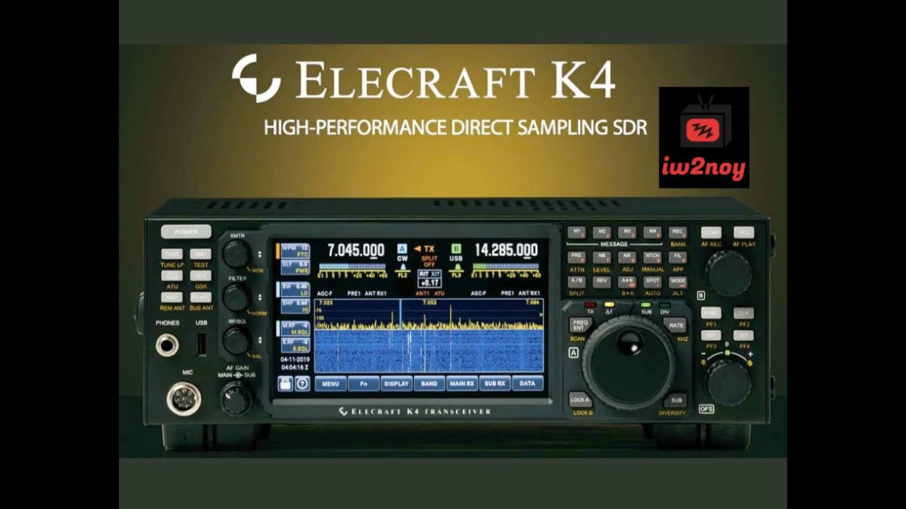 Elecraft K4 - Live streaming di IW2NOY Graziano - YouTube