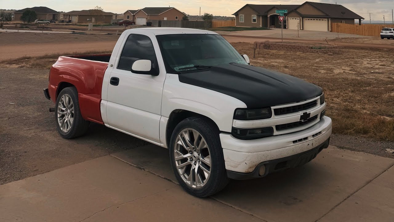 Adding a cowl hood to my bubble eye Silverado [Vlog] - YouTube