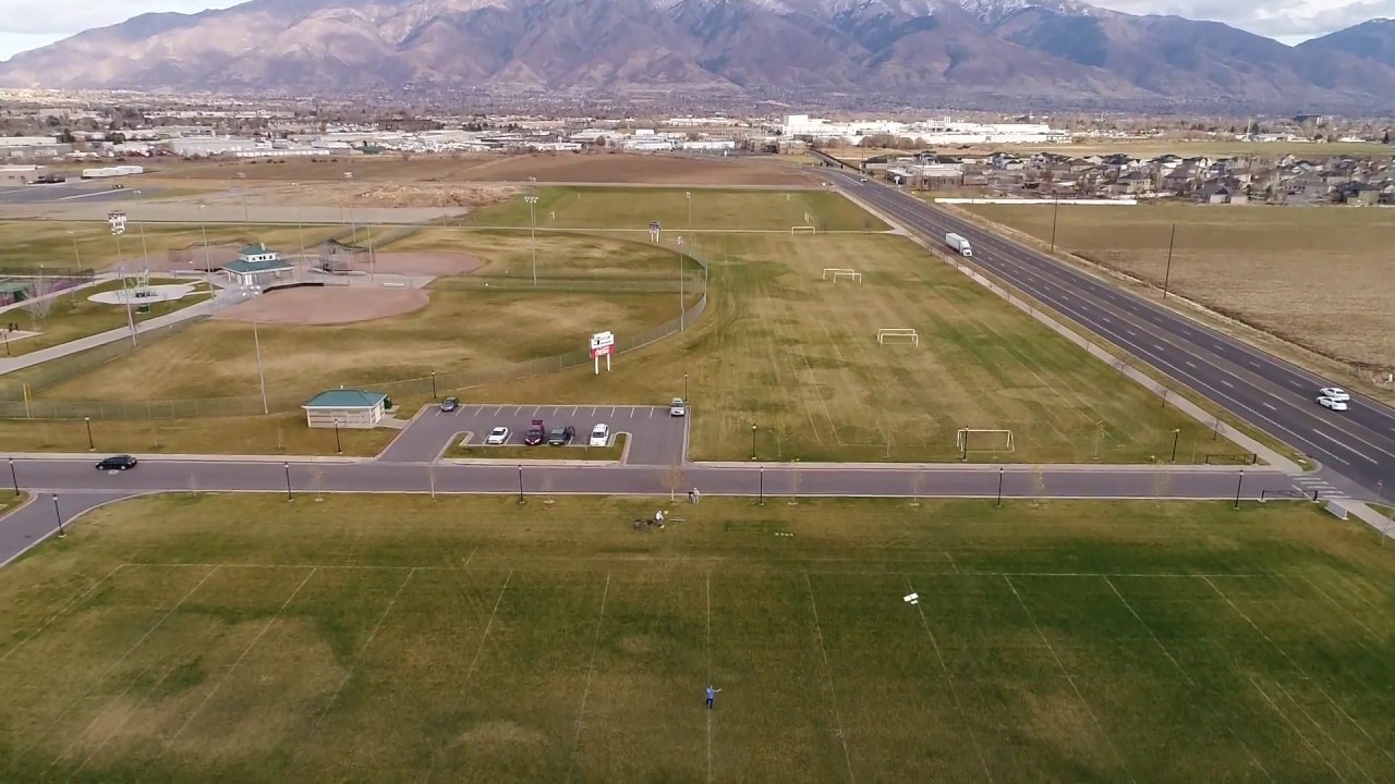 Control Line Airplane Aerobatic Stunt Flight Viewed From Overhead Drone ...