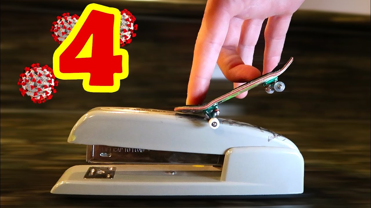 4 EASY FINGERBOARD OBSTACLES! Corona Edition - YouTube