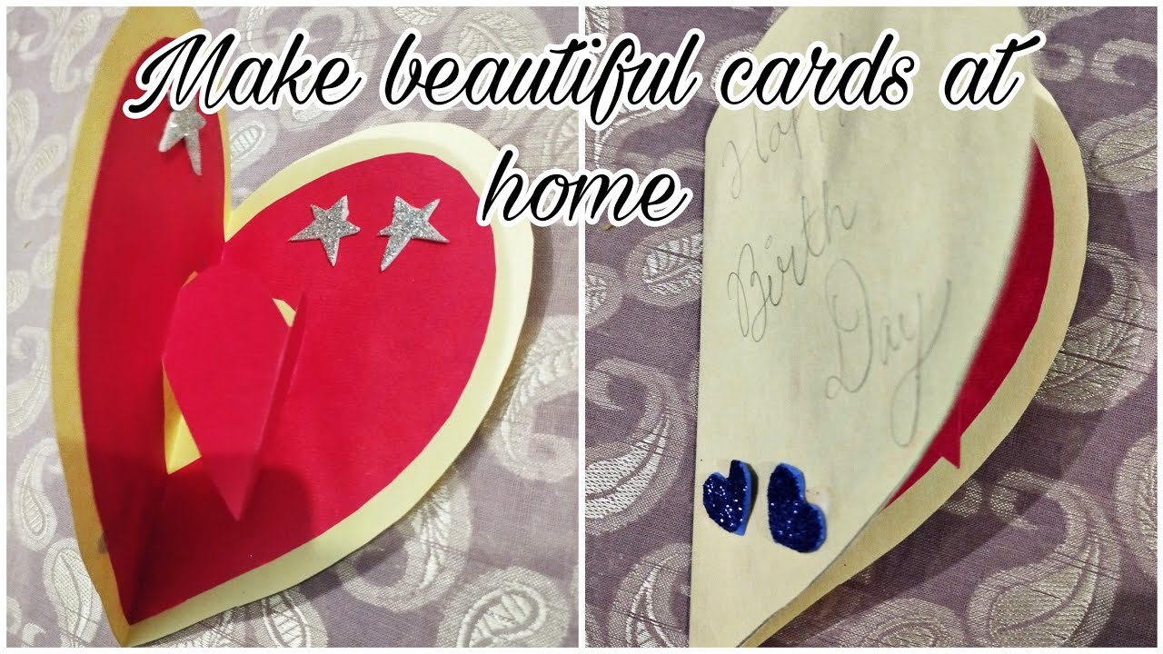 Heart shape card | Homemade greeting cards | pop up heart card ...