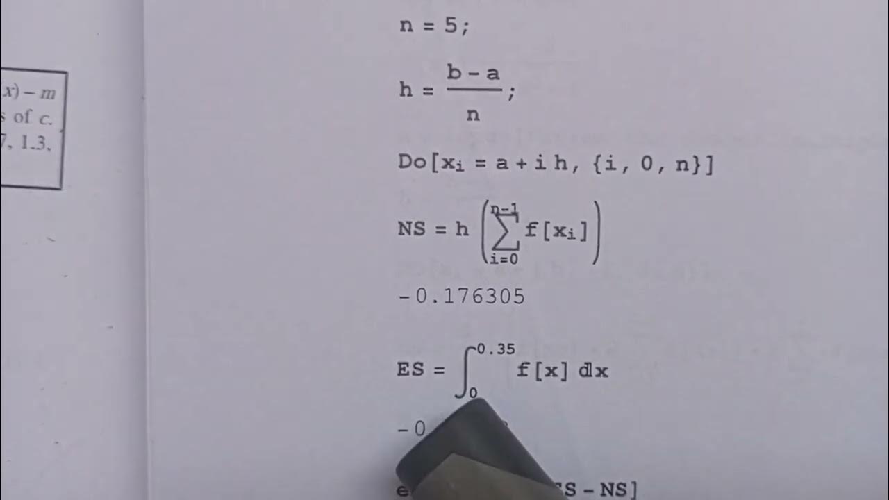 rectangular rule in Mathematica - YouTube