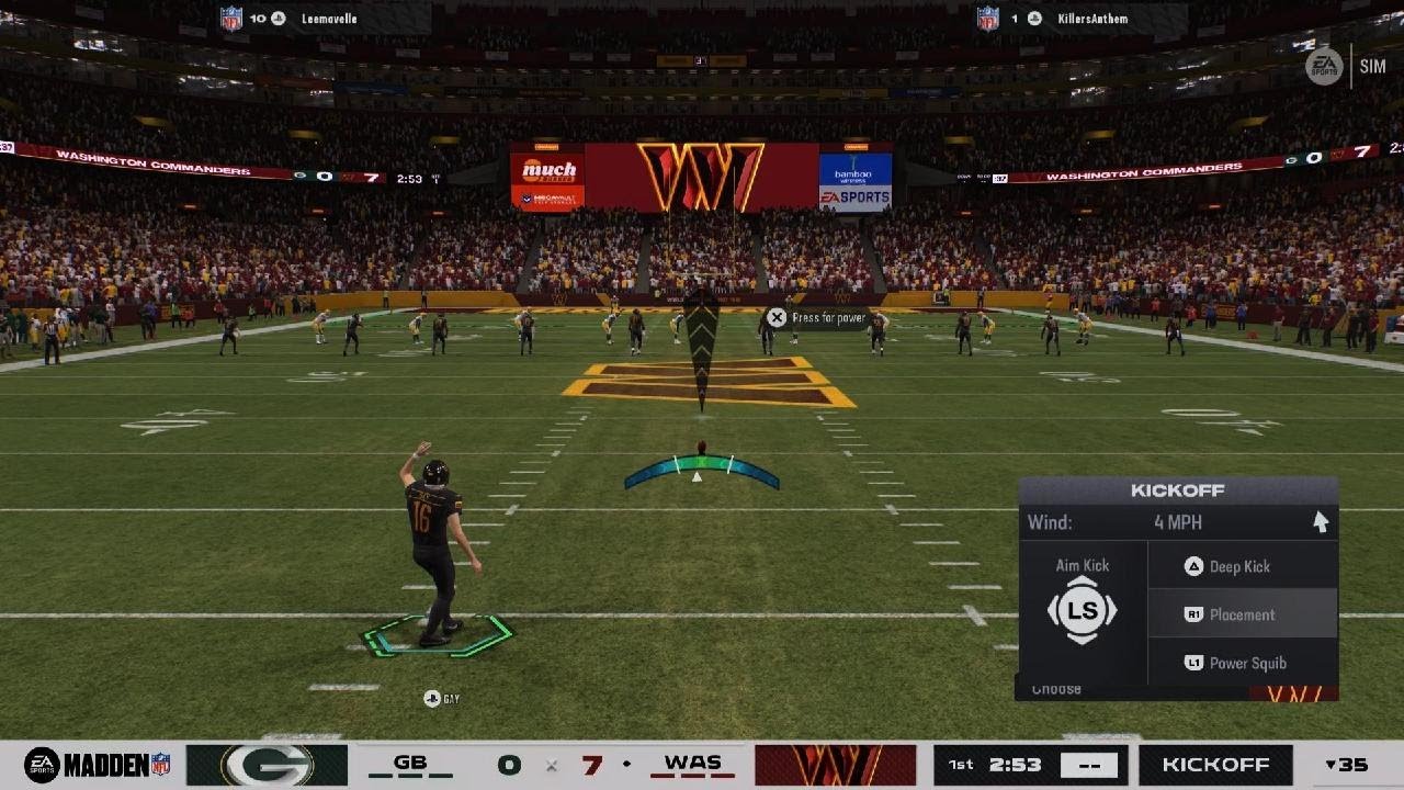 Madden NFL 26 - Undefeated against them Packers (Gamertag Leemavelle ...