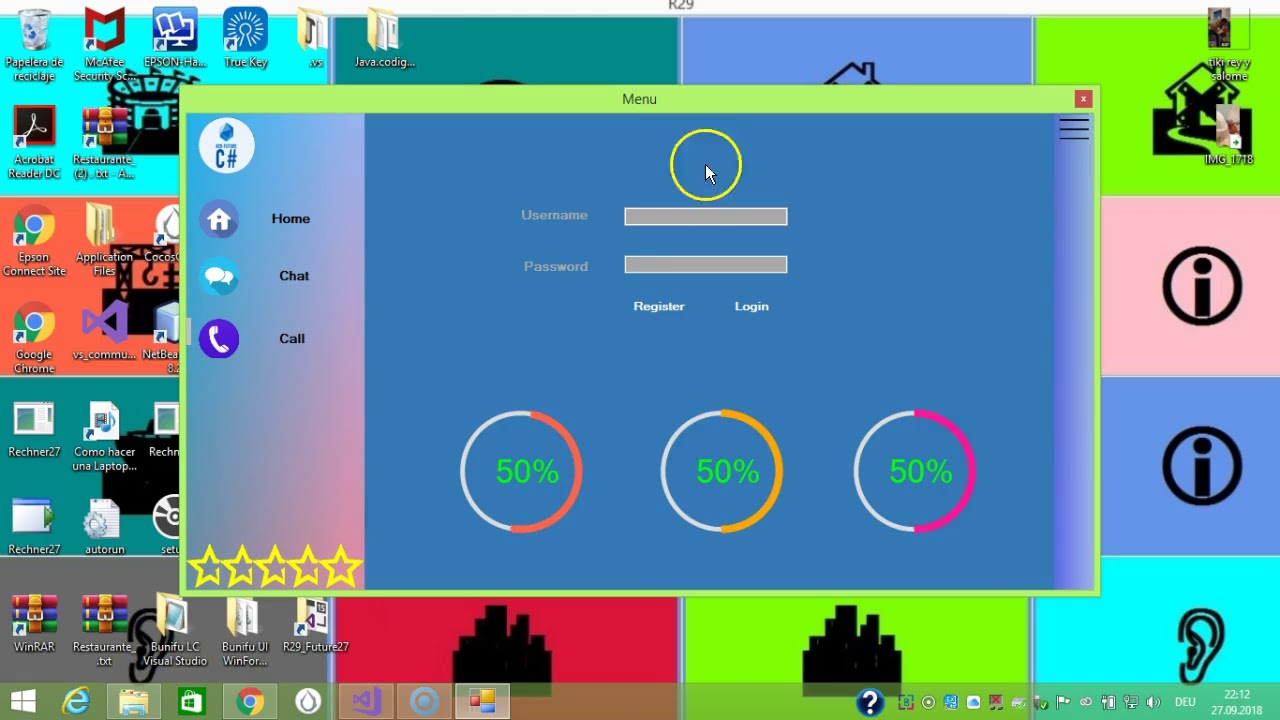 Bunifu: How to make an Sliding menu / como hacer un menu desplegable en ...