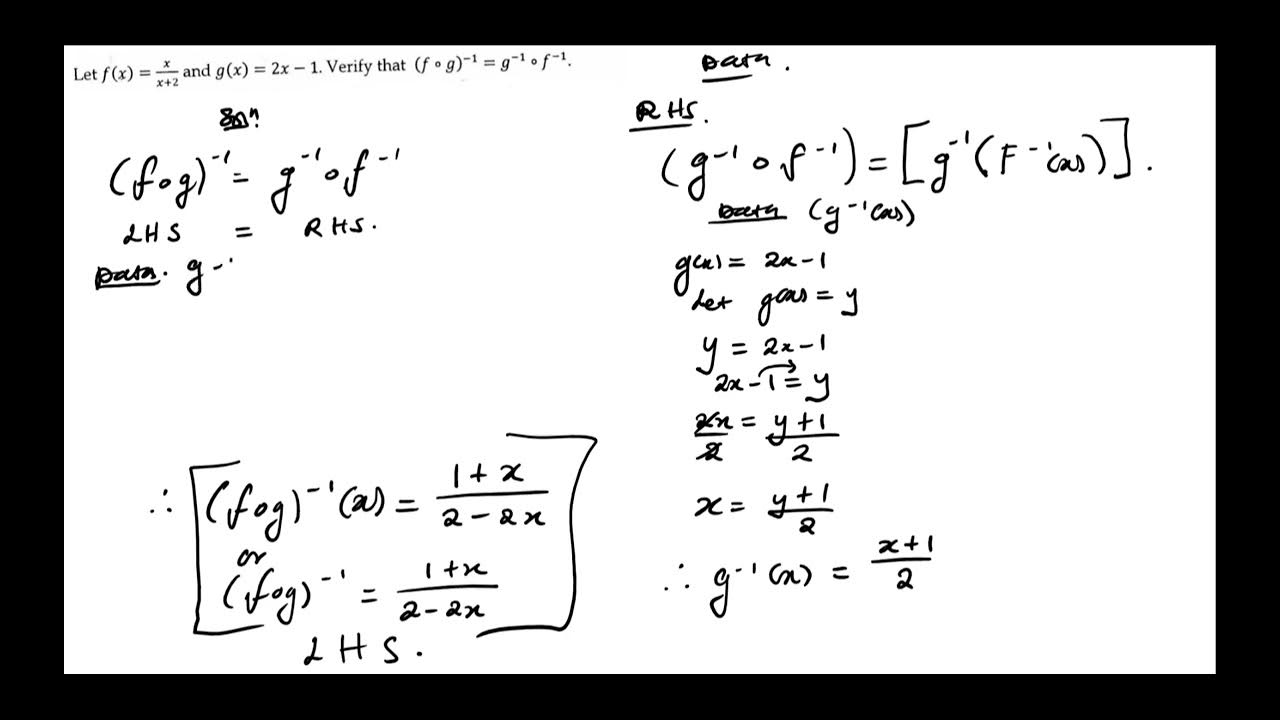 FUNCTIONS PROBLEM - YouTube