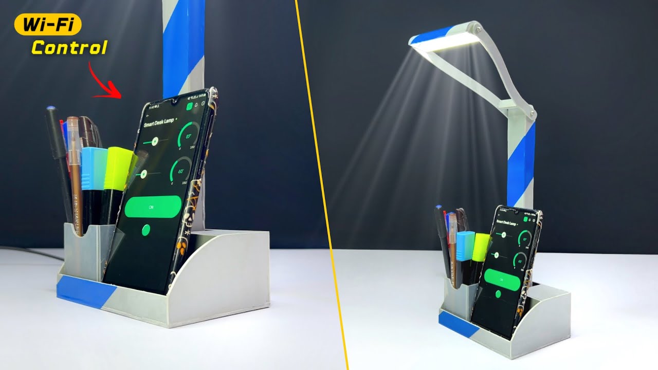 Control Your Table Lamp With Mobile ।। How To Make Automatic Pan-Tilt ...
