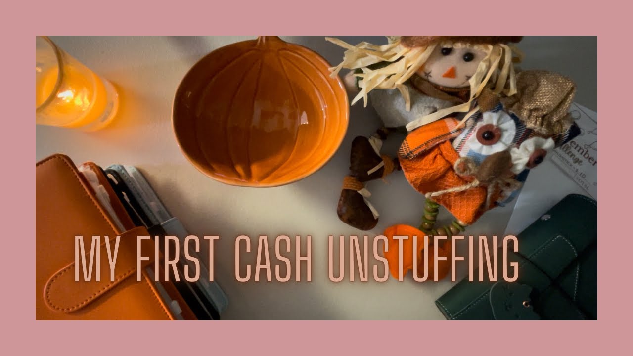 My First Cash Unstuffing | Budget Charts - YouTube