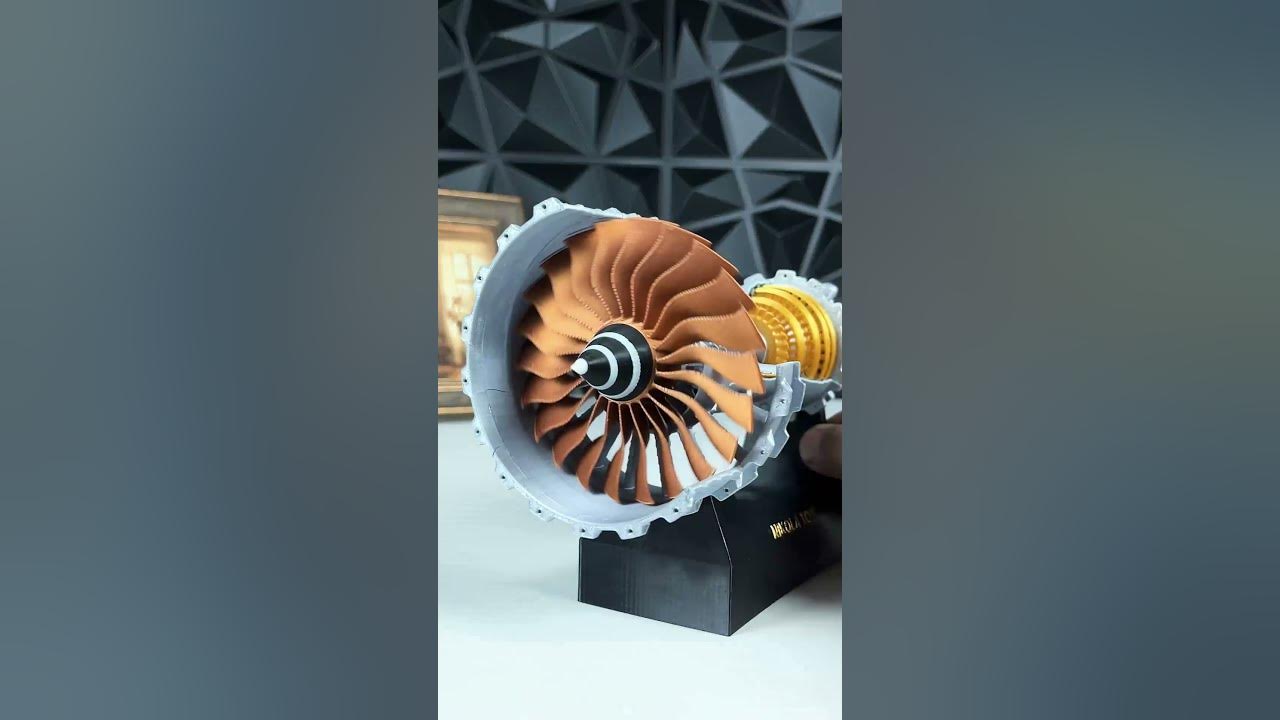 It is the power heart of the Airbus A380, the TR900 engine model toy! - YouTube
