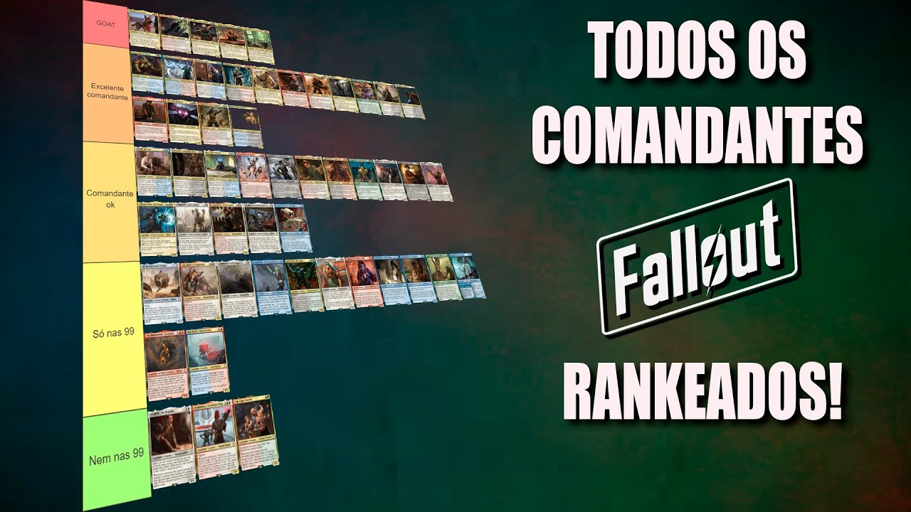 TIERLIST de todos os commanders de FALLOUT! - YouTube