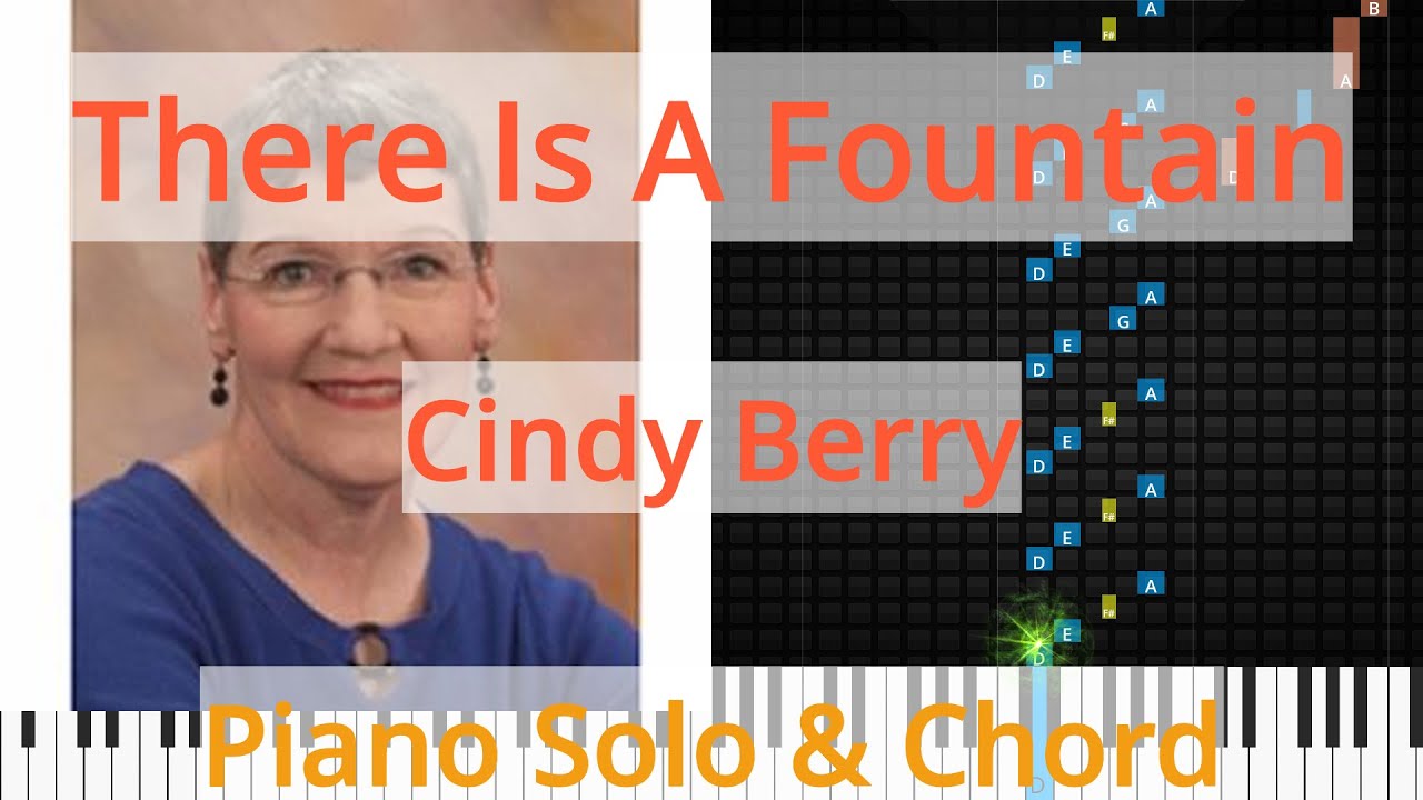 🎹There Is A Fountain, Solo & Chord, Cindy Berry, Synthesia Piano - YouTube