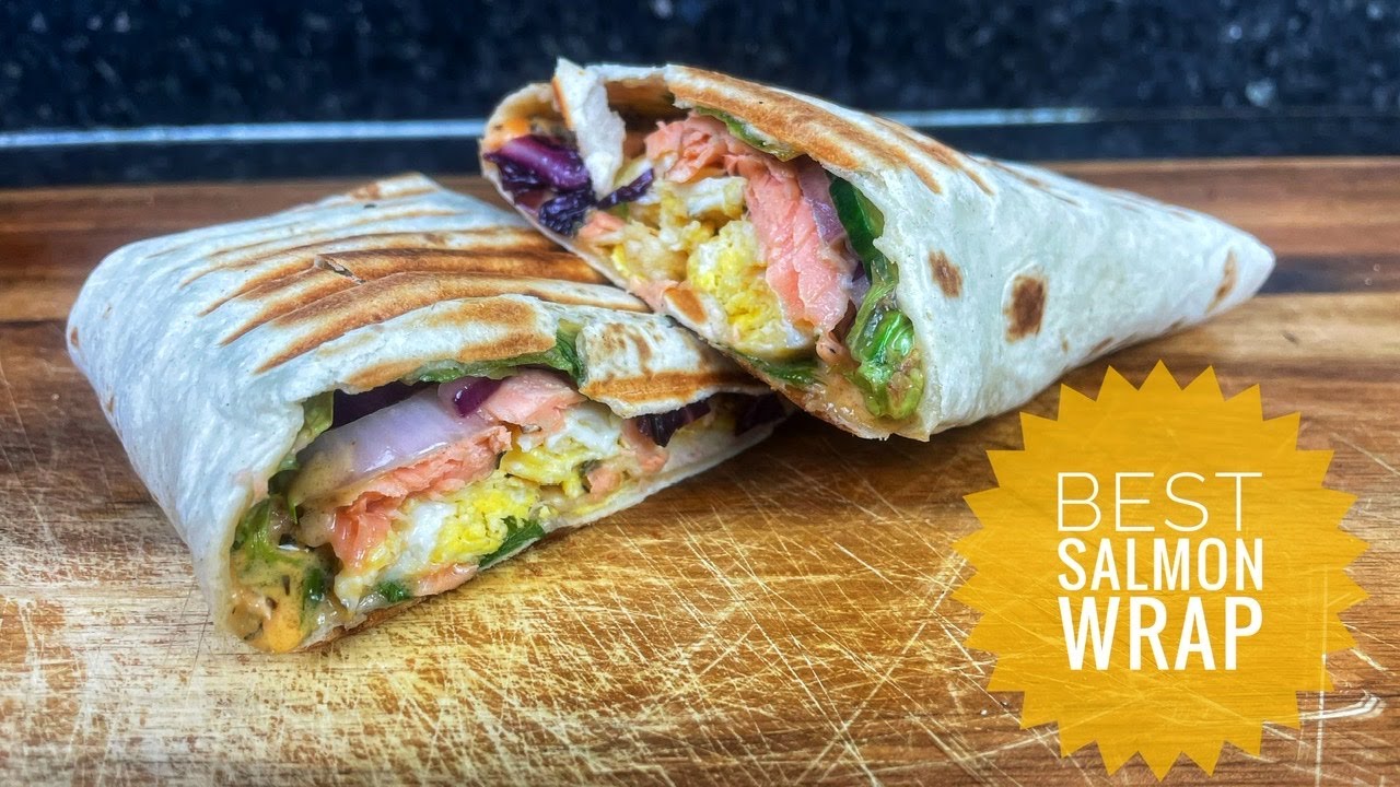 BEST SMOKED SALMON WRAP / HEALTHY AND DELICIOUS - YouTube