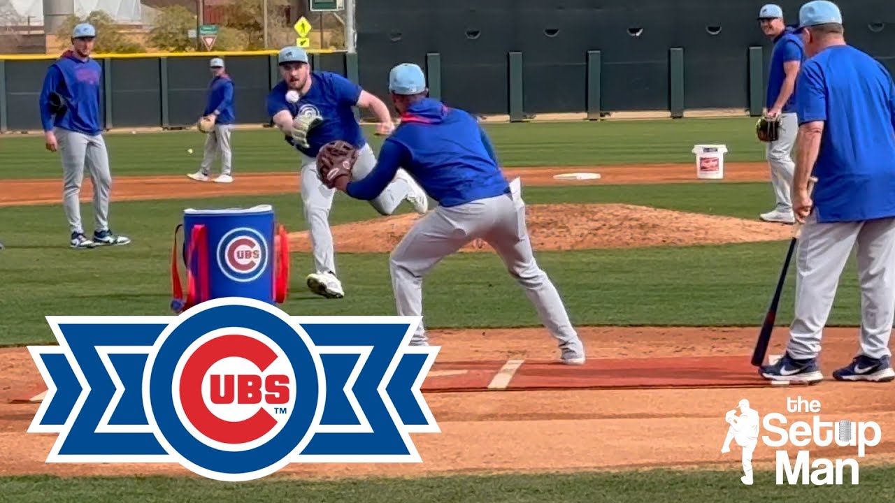 Chicago Cubs Pitcher Fielding Practice | 2025 Spring Training - YouTube