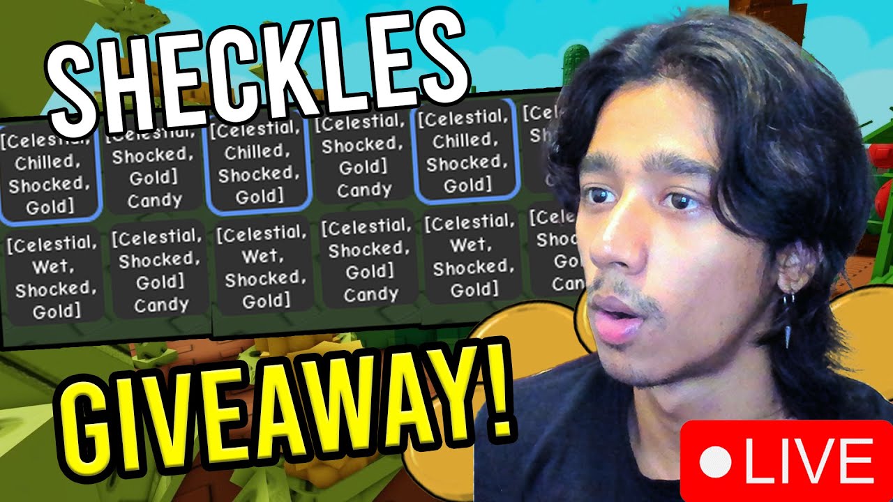 GROW A GARDEN LIVE GIVEAWAY! | 5B+ SHECKLES EACH & CANDY BLOSSOM ...