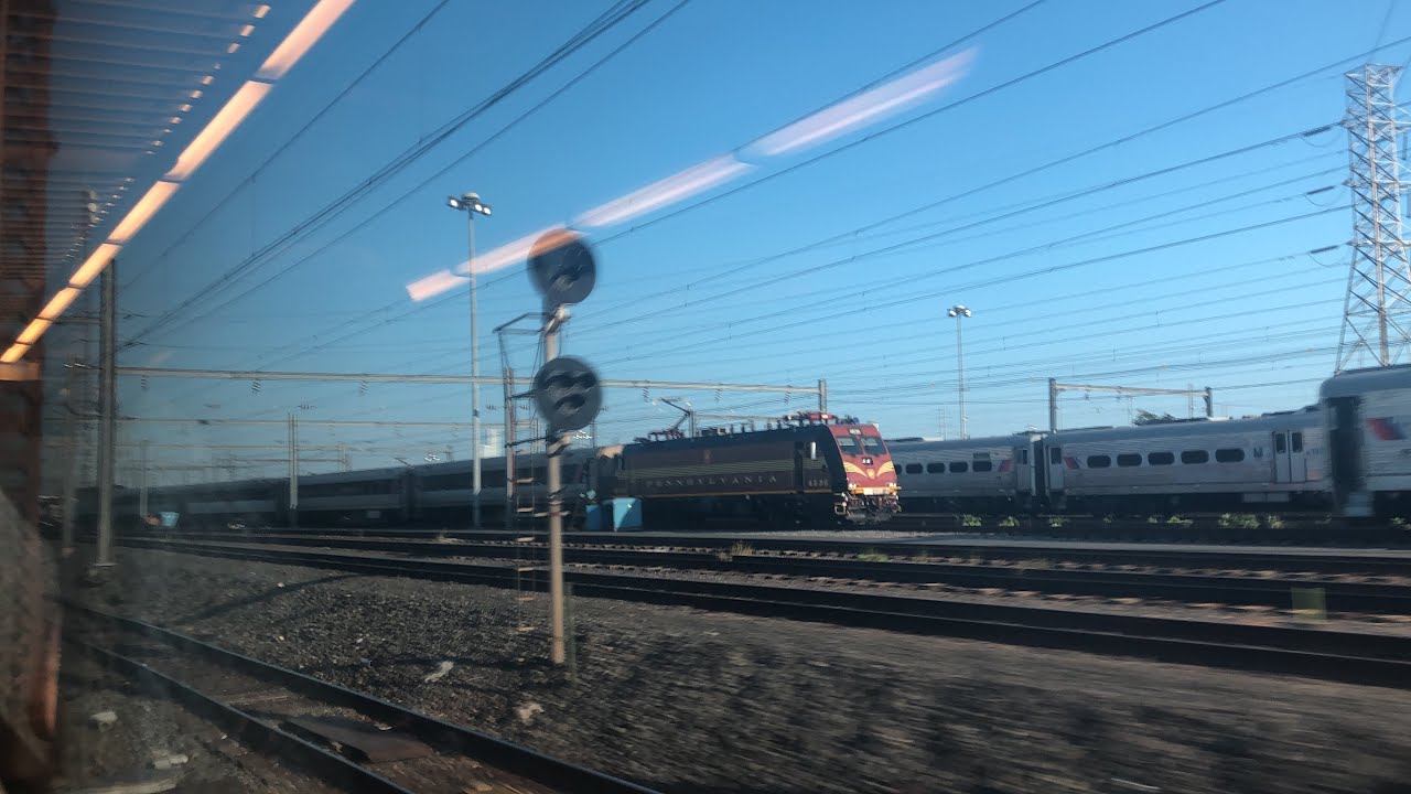 Riding Past NJT Meadowlands Maintenance Complex (MMC) on Train 250 - 9 ...