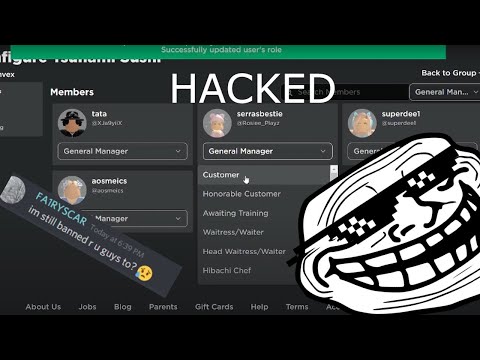 Tsunami Sushi but I ban and demote everyone | Roblox Exploiting