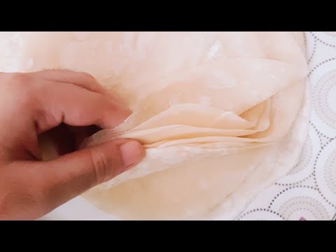 Spring Roll Wrap//Spring Roll Sheet Recipe - YouTube