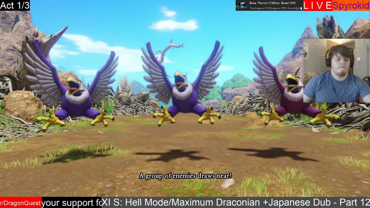 Boss Battle #14: Eylsium Bird & Hades Condors - Dragon Quest XI S Hell ...