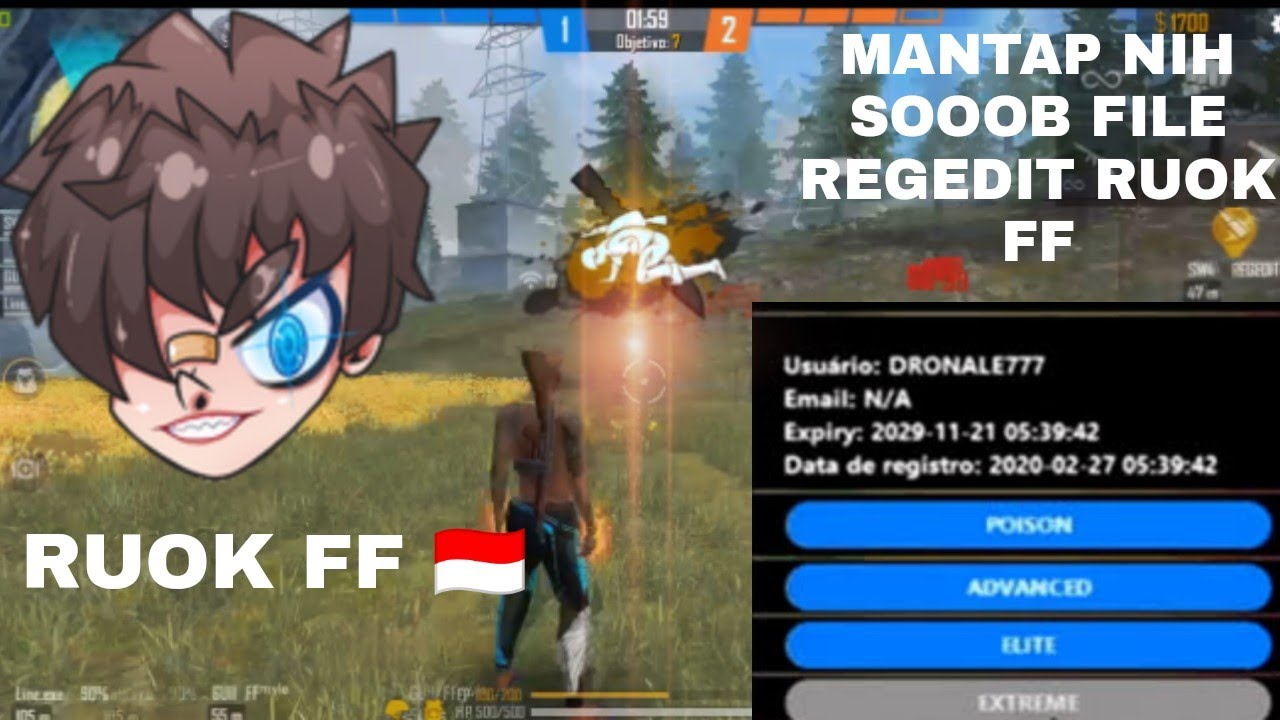 APK REGEDIT RUOK FF 🇮🇩 MOBILE V10 FILE HS100% - YouTube