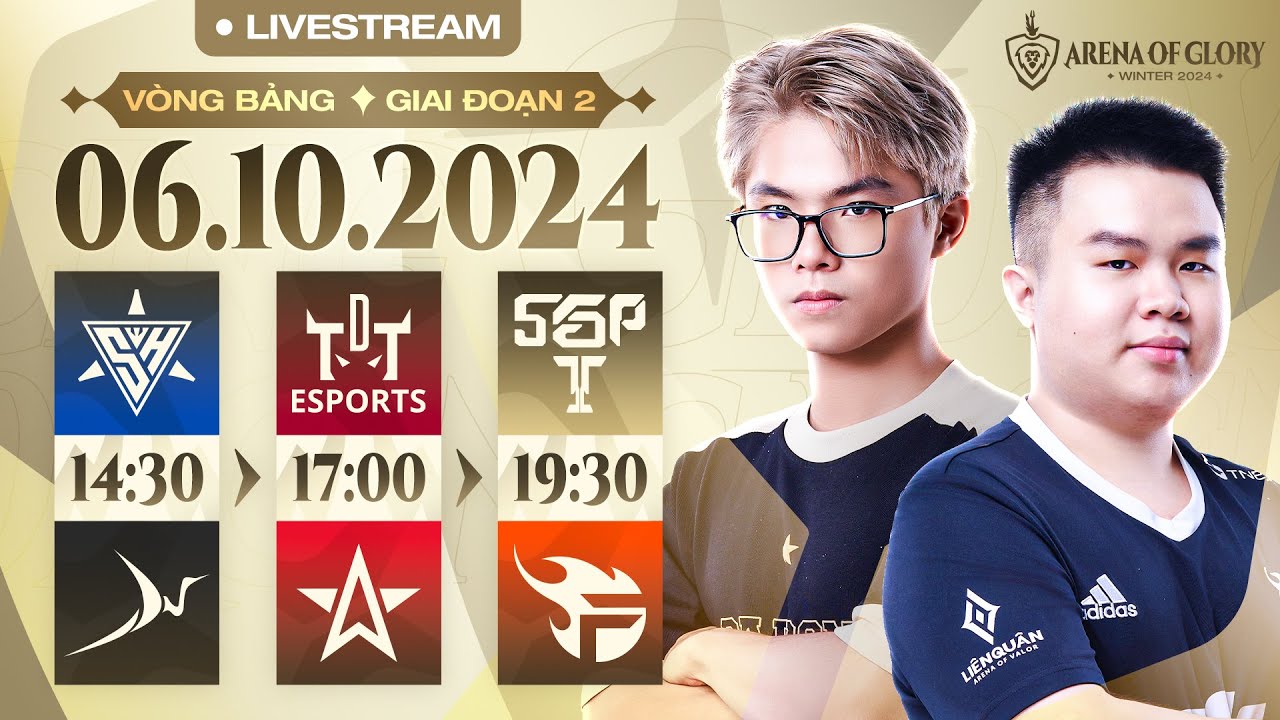 SH vs BSS | TDT vs 1S | SGP vs FPT - VÒNG BẢNG ĐTDV MÙA ĐÔNG 2024 ...